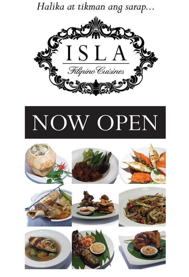 Menu at Isla Filipino Cuisines restaurant, Calumpit