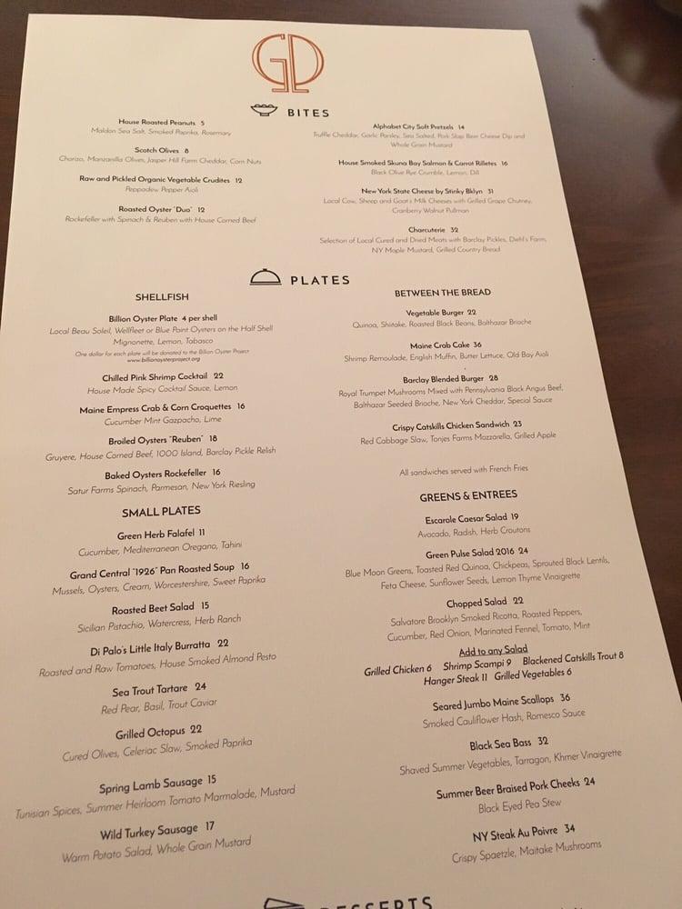 Menu at The Parlour pub & bar, New York City, 111 E 48th St