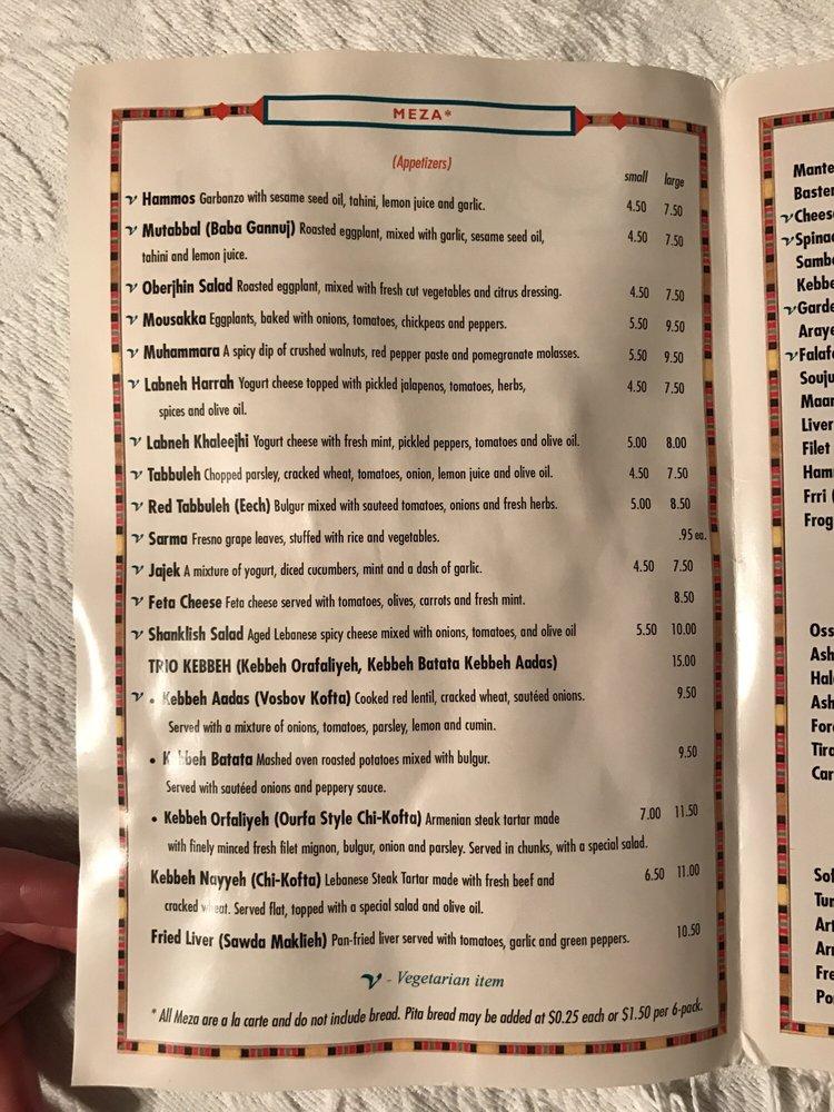 Menu at Carousel Restaurant Glendale, Glendale