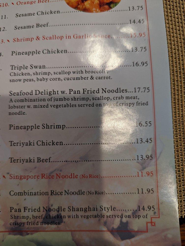 Menu at Double Dragon restaurant, Rio Rancho