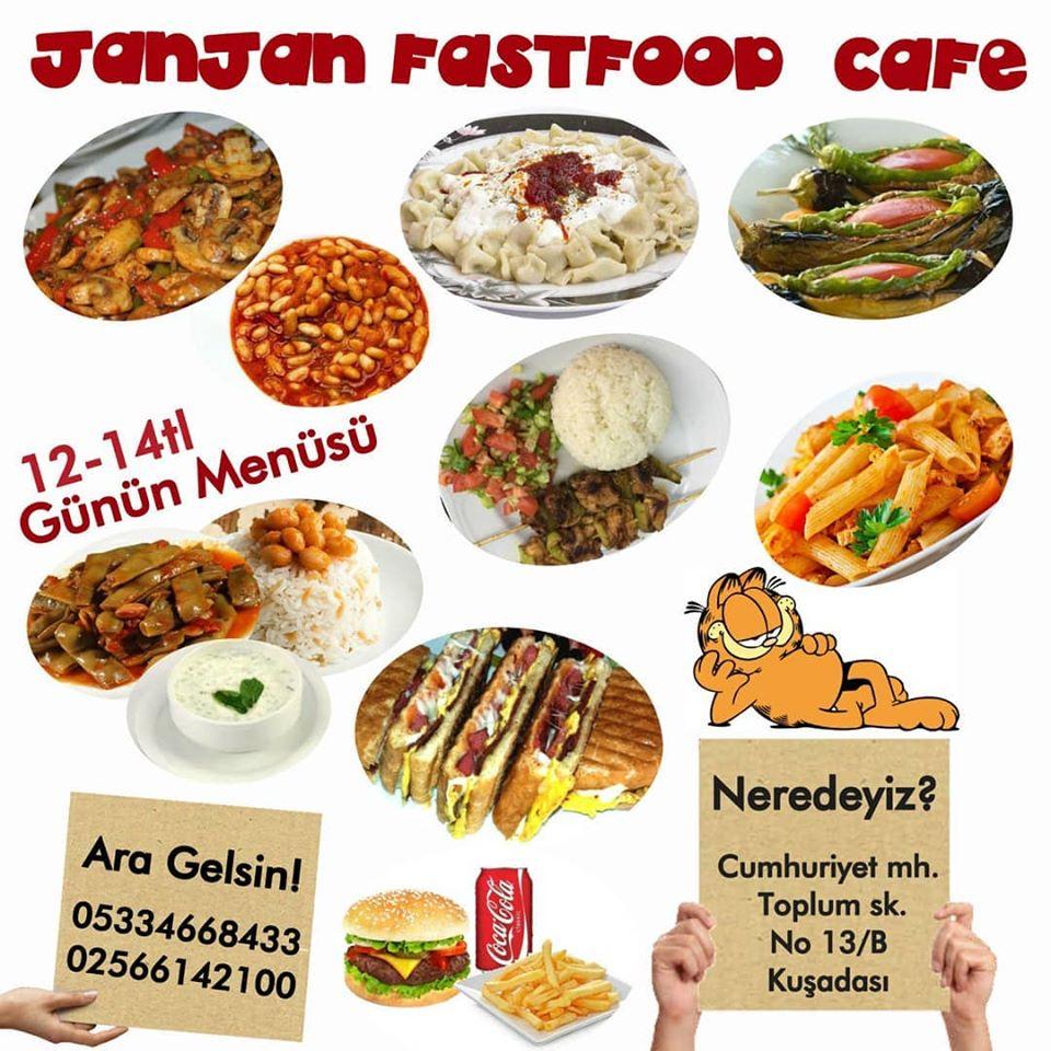 Menu at Jan Jan Fastfood Cafe, Kusadasi