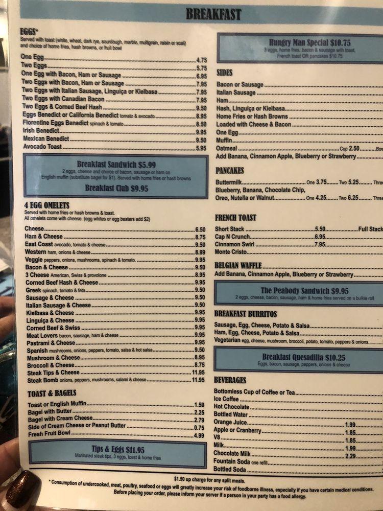 Menu at Luigi's - Breakfast, Lunch, Ice Cream: Peabody MA restaurant ...
