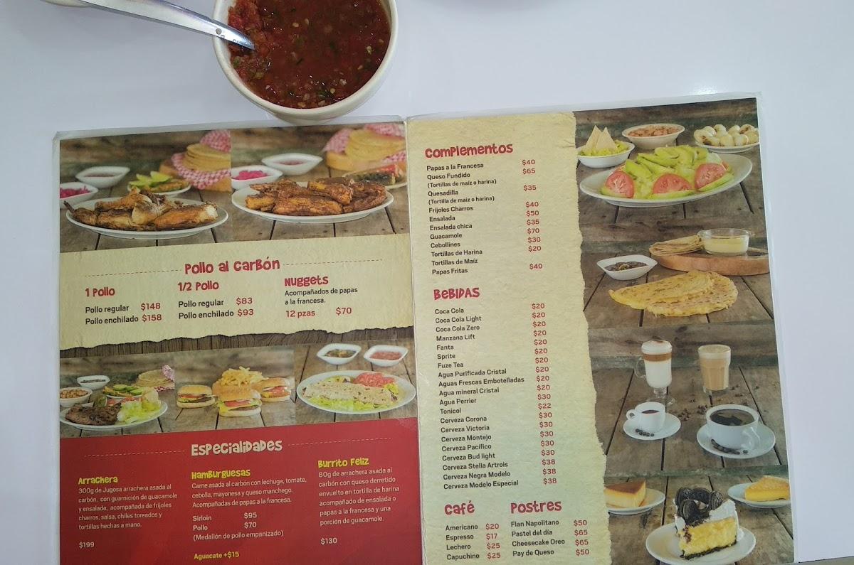 Carta del restaurante Pollo Feliz Las Américas, Merida, Fraccionamiento ...