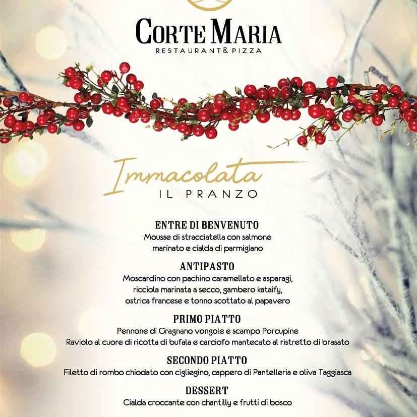 Menu da Corte Maria ristorante, Trinitapoli