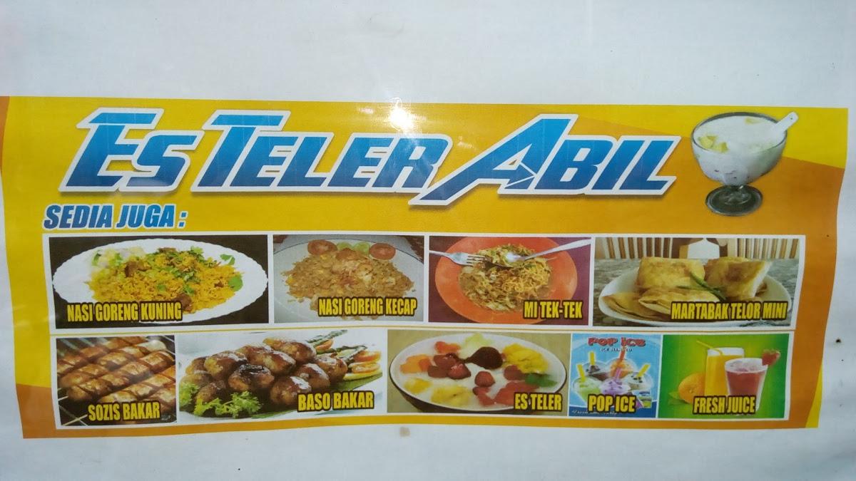 Menu at Es Teler ABIL cafe, Karawang
