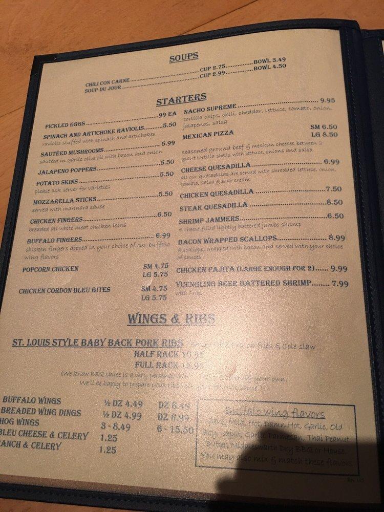 Menu at The Old Corner Grill & Bottle Shop pub & bar, Lock Haven