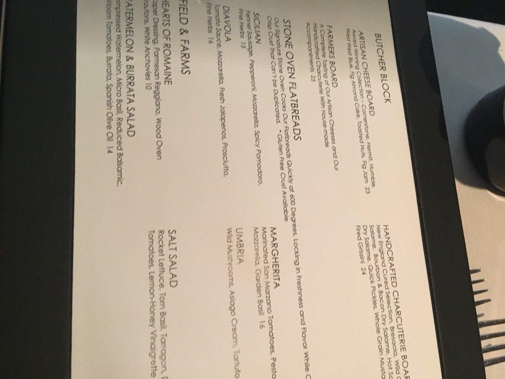 Menu at Salt Kitchen & Bar, New Castle, 588 Wentworth Rd