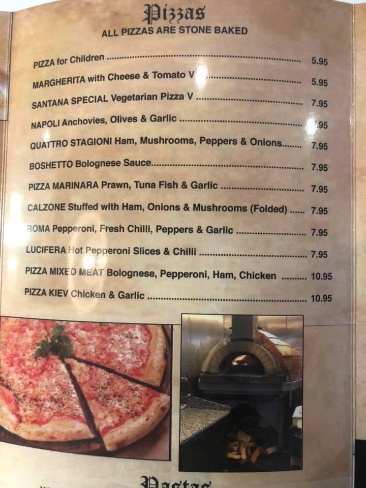 Menu at Sambuca Braise Station restaurant, Newcastle upon Tyne