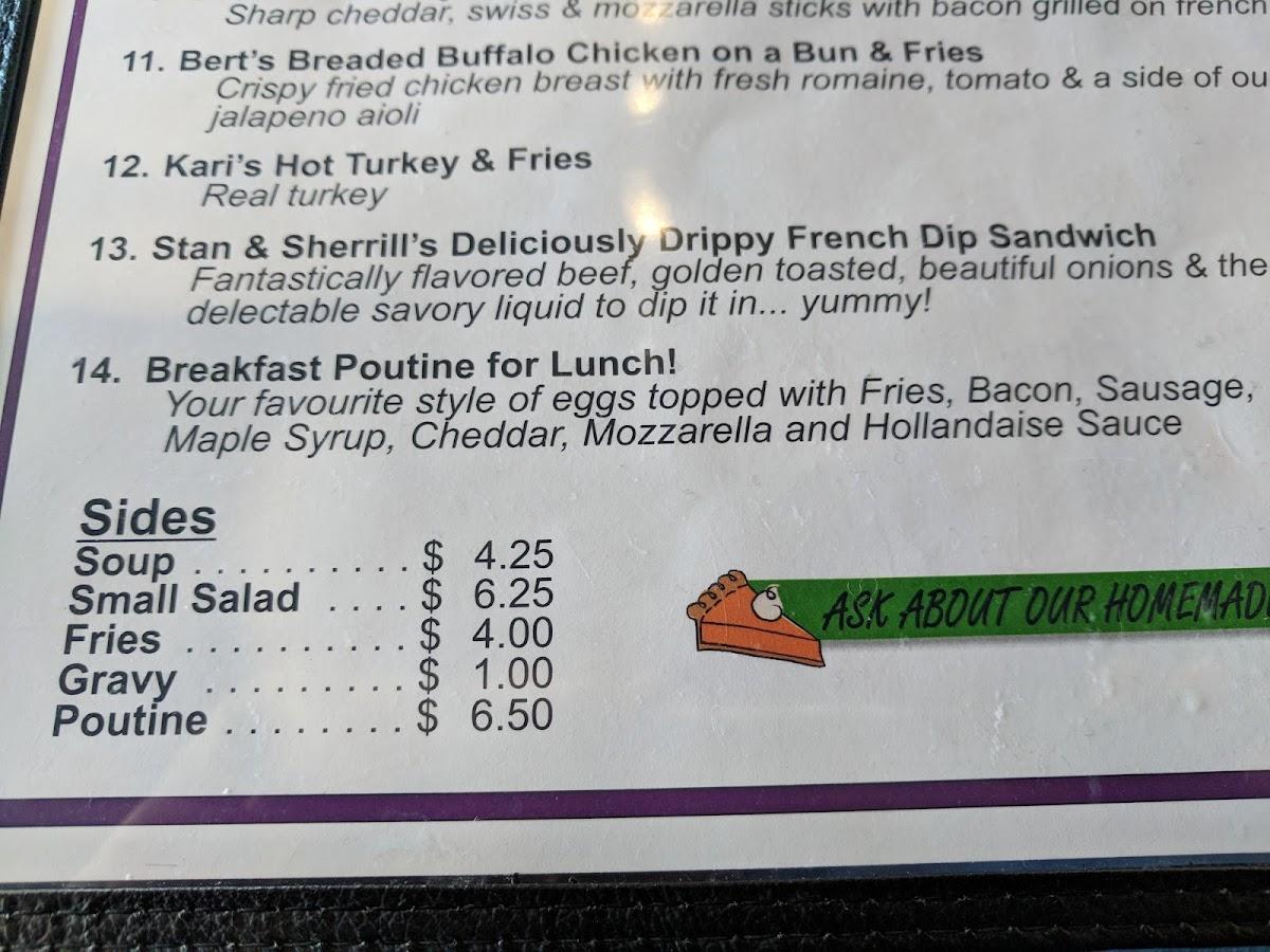 Menu at Narduzzi's Family Plaza Restaurant, Timmins