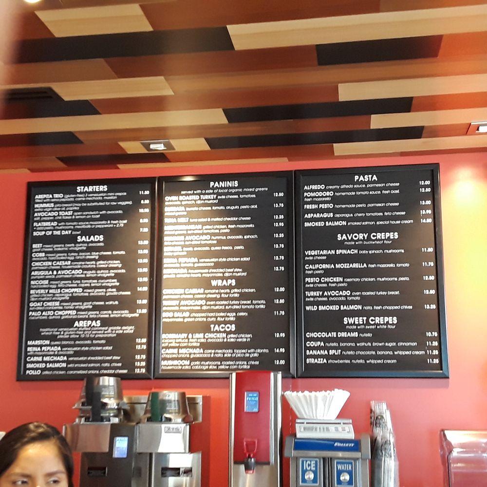 Menu at Coupa Cafe, Redwood City