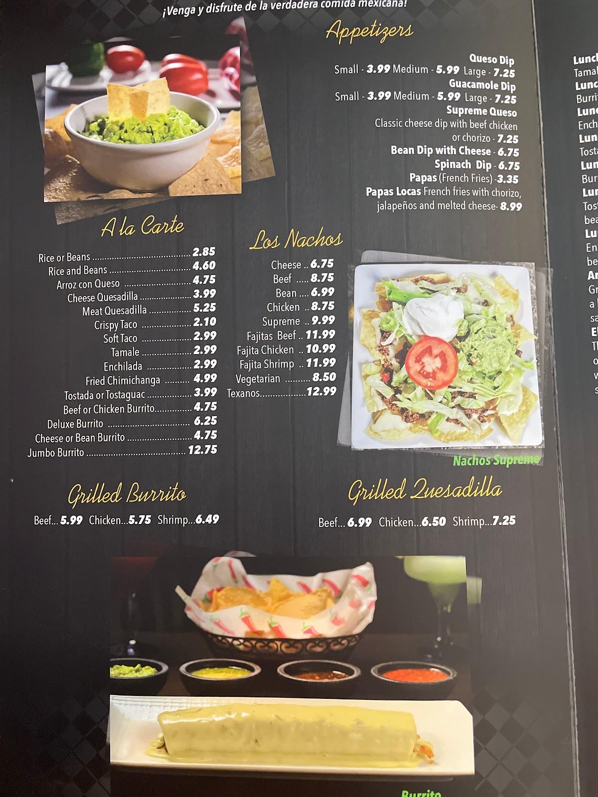 Menu at Señor Salsa restaurant, Skiatook, W Rogers Blvd