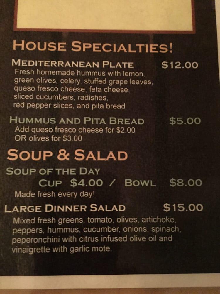 Menu at Tecopa Bistro restaurant, Tecopa, 860 Tecopa Hot Springs Rd