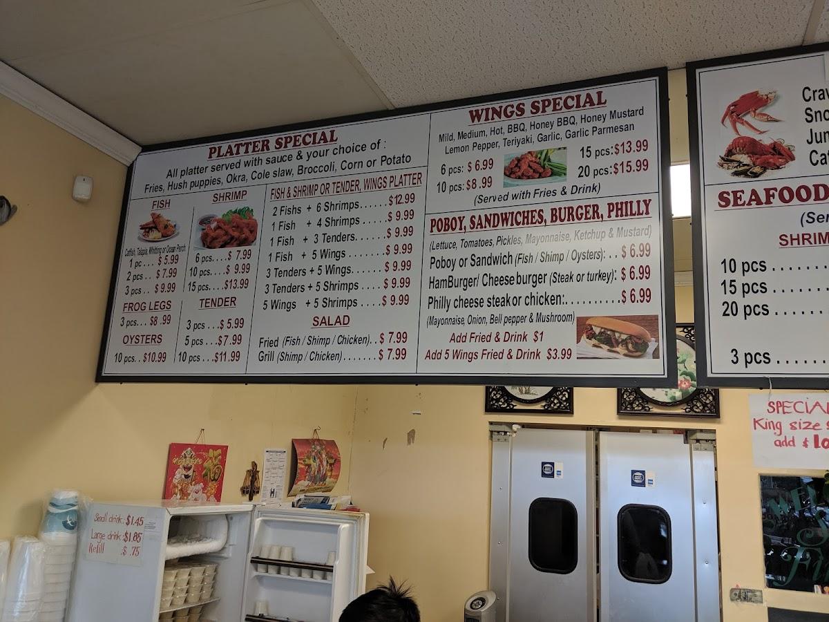 Menu at Steven's Fine Food fast food, McDonough