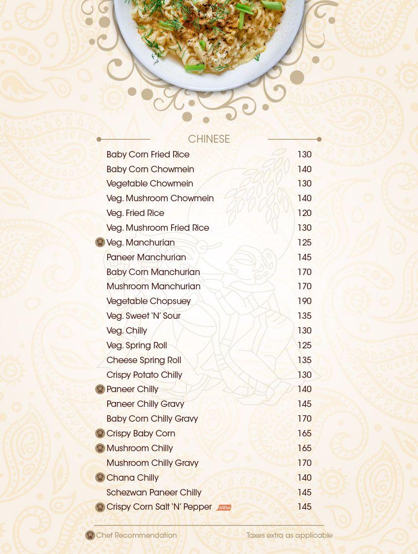 Menu at Kaveri Restaurant, Ranchi, Shop 9-11