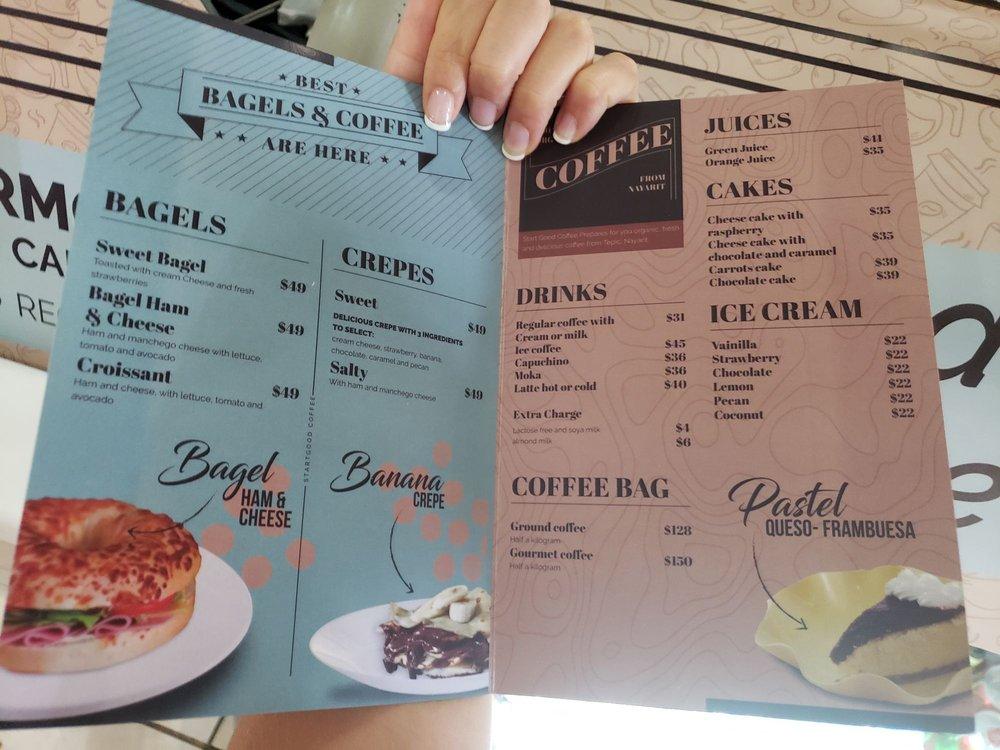 Menu at Start Good Coffee pub & bar, Mezcales