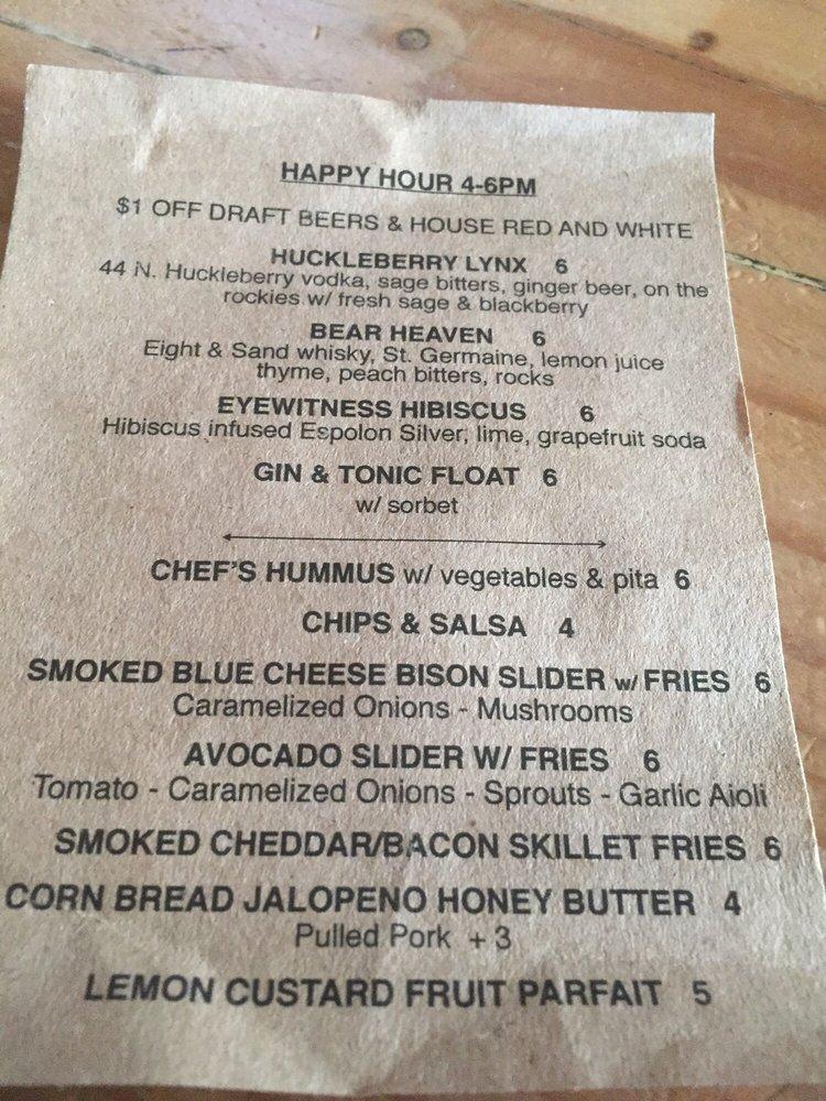 Menu at Forest Room 5 pub & bar, Denver