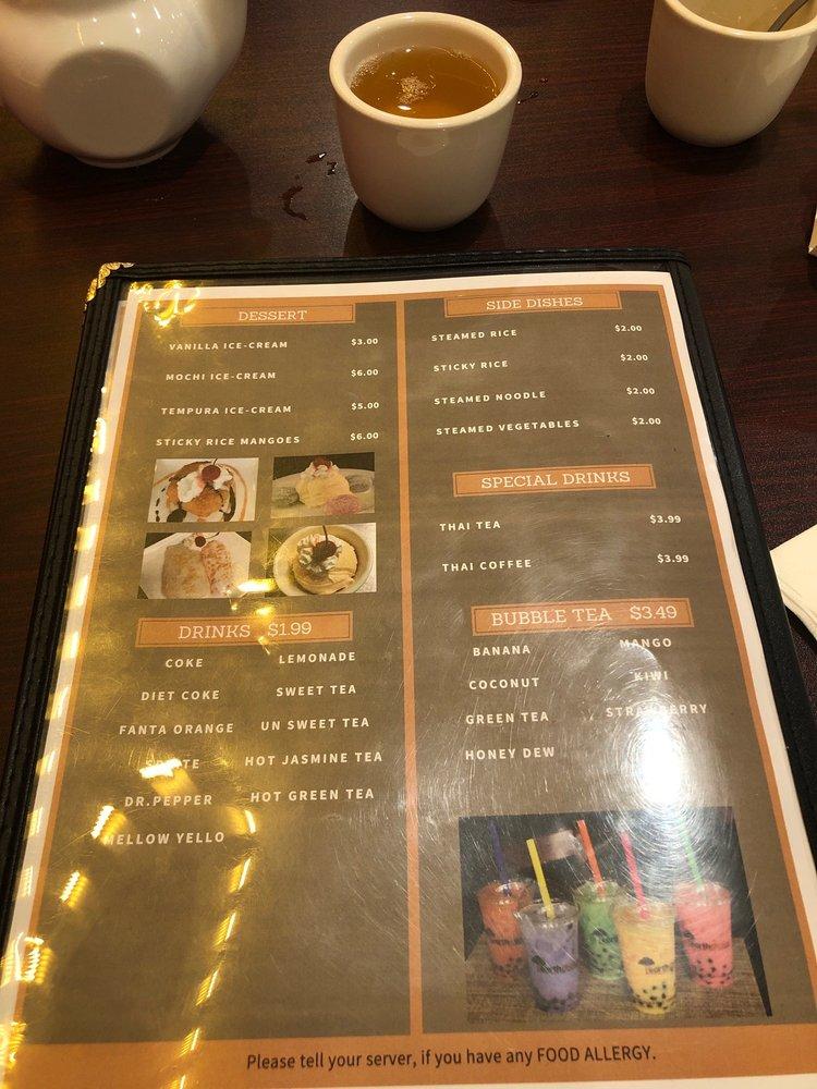 Menu at Zogam Khai restaurant, Bowling Green, 111 Old Morgantown Rd #200