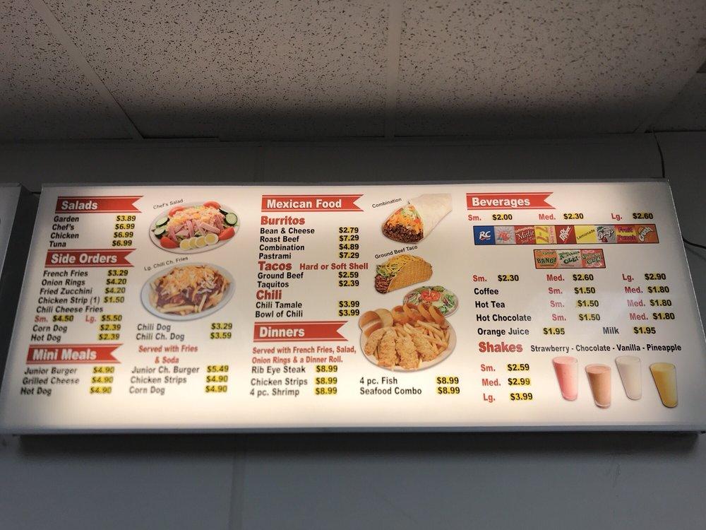 Menu at Imperial Burgers restaurant, La Habra