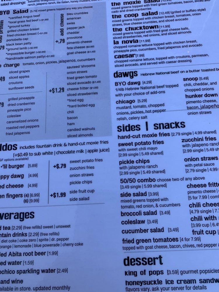 Menu at Stockyard Grill restaurant, Montgomery