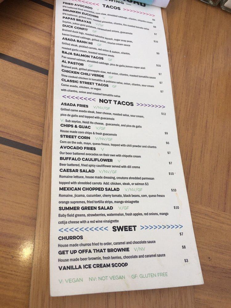 Carta del pub y bar Golden Road Brewing Sacramento, Sacramento