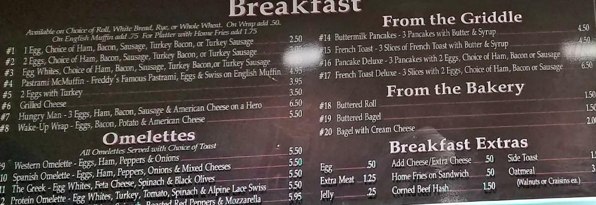 Menu at Granite Express Cafe, North New Hyde Park