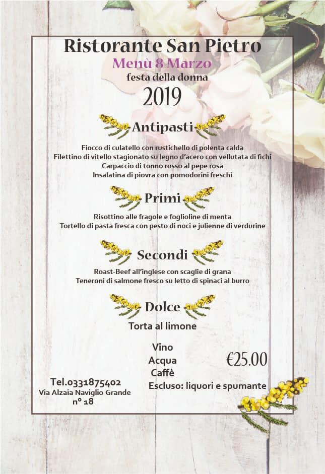 Menu da Ristorante San Pietro, Robecchetto Con Induno