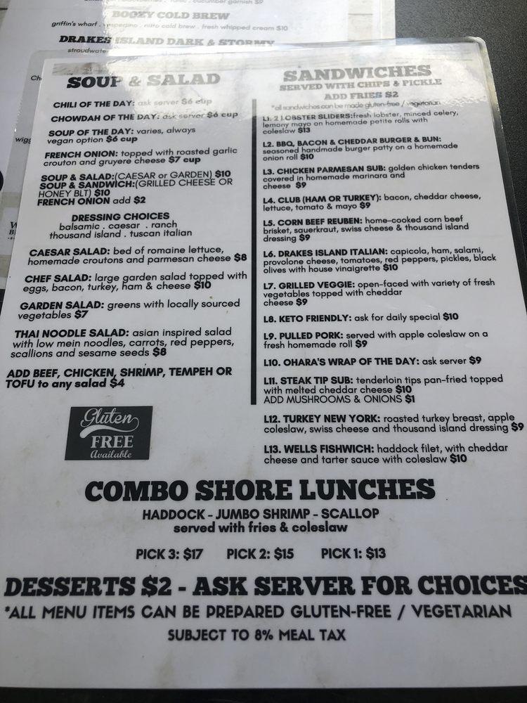Menu at For the Love of Food & Drink pub & bar, Wells, 1677 Post Rd