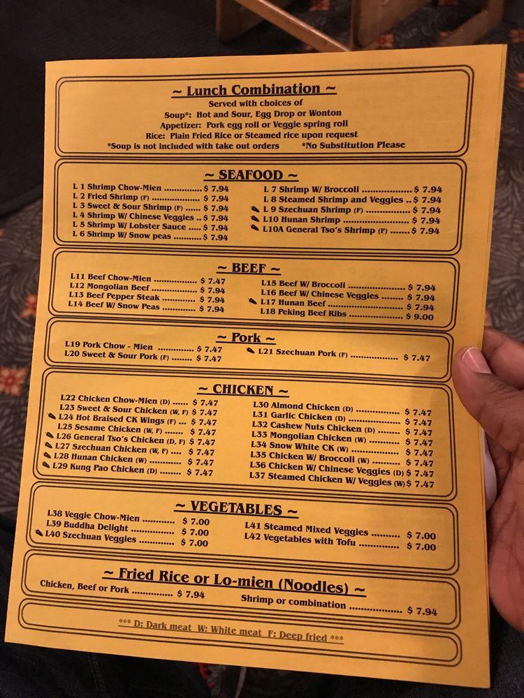 Menu at Golden Buddha Restaurant, Decatur, Clairmont Rd