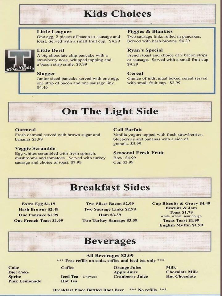 Menu at Salsitas pub & bar, Tallmadge