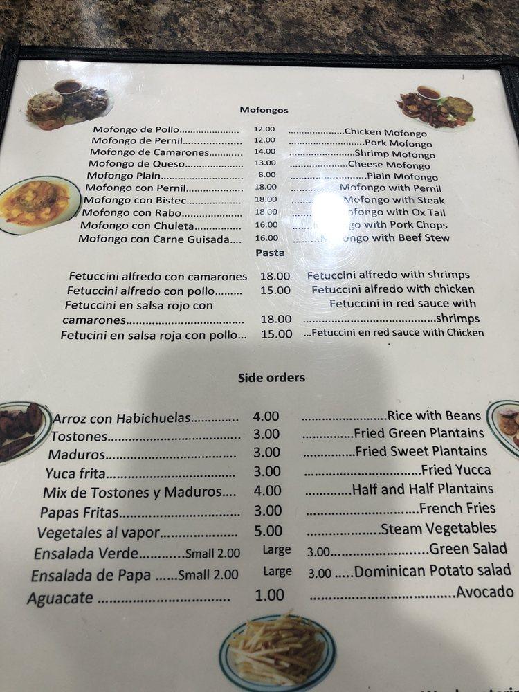 Menu at Ambar Restaurant, Sleepy Hollow
