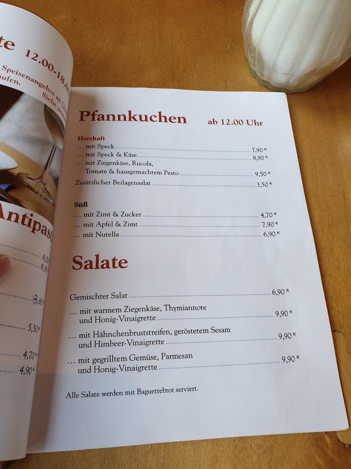 Speisekarte von BORN Café im Hause vom Cleff Cronenberg cafe, Wuppertal