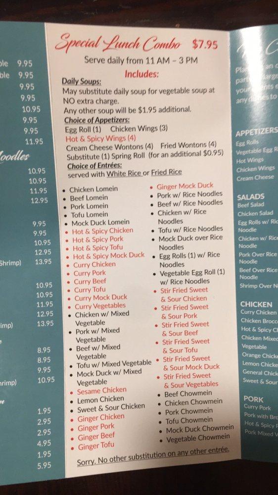 Menu at Cam Ranh Bay Restaurant, Burnsville, County Rd 42 W