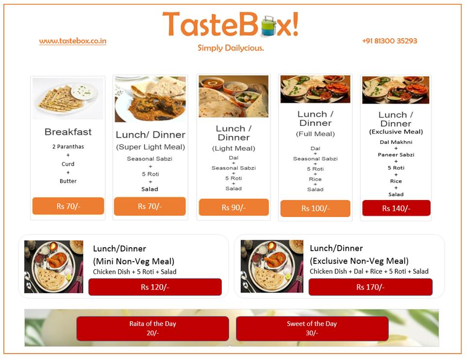 Menu at TasteBox, Gurugram, Gurgaon