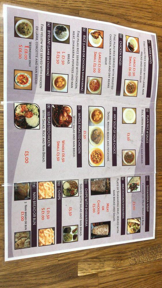 Menu at Best Shawarma pizzeria, Darlington