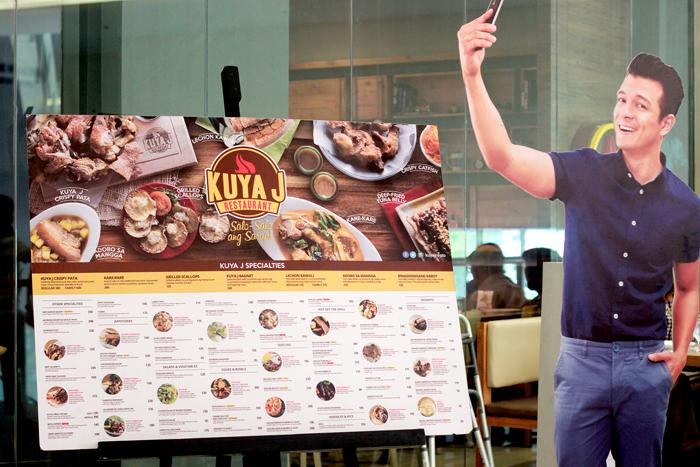 Menu at Kuya J restaurant, Iloilo City, Megaworld Blvd