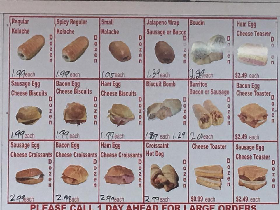 Menu at Mr.Chans Donuts restaurant, Kennett