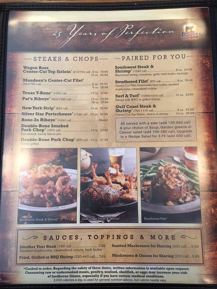 Menu at Saltgrass Steak House steakhouse, Biloxi, 140 Beach Blvd