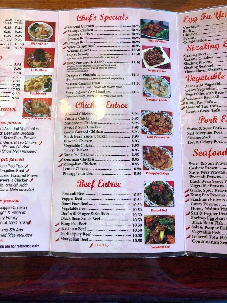Menu at T&Z Chinese Restaurant, Sacramento