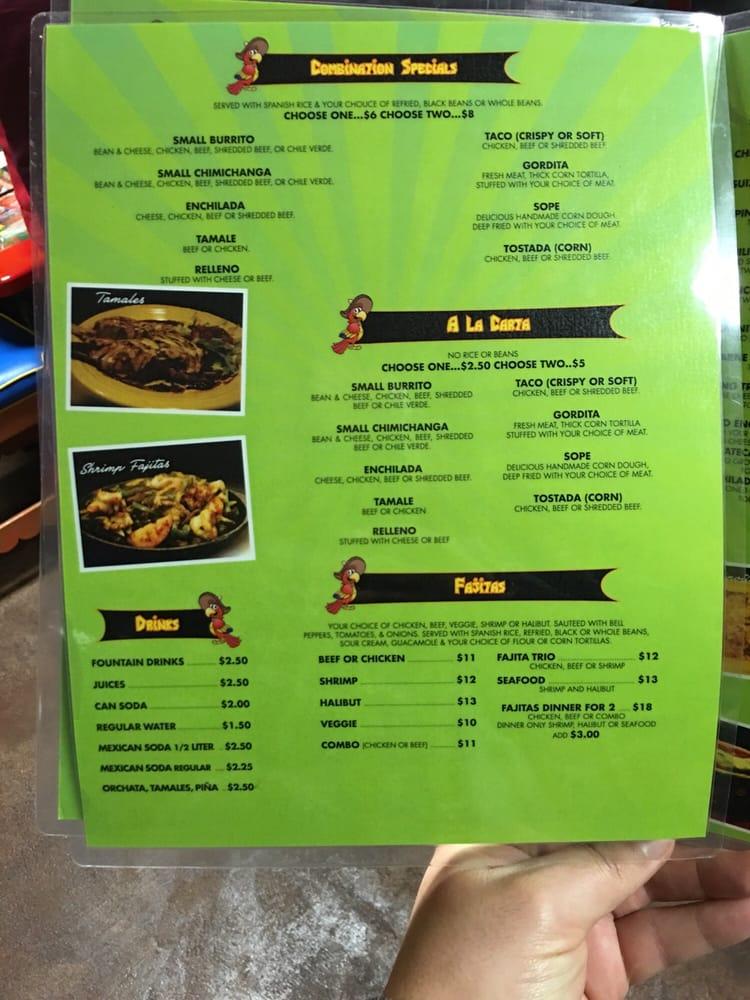 Menu at Taco King restaurant, San Luis Obispo, 158 Higuera St ste b