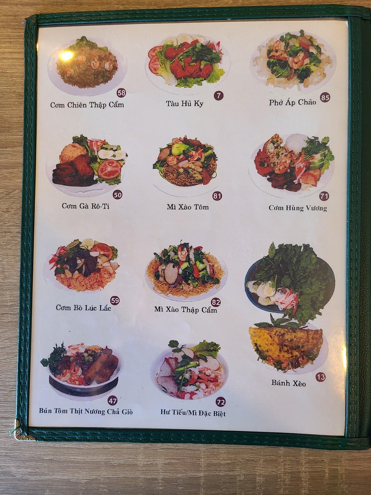 Menu at Phở Hùng Vương Restaurant, Tustin, Newport Ave