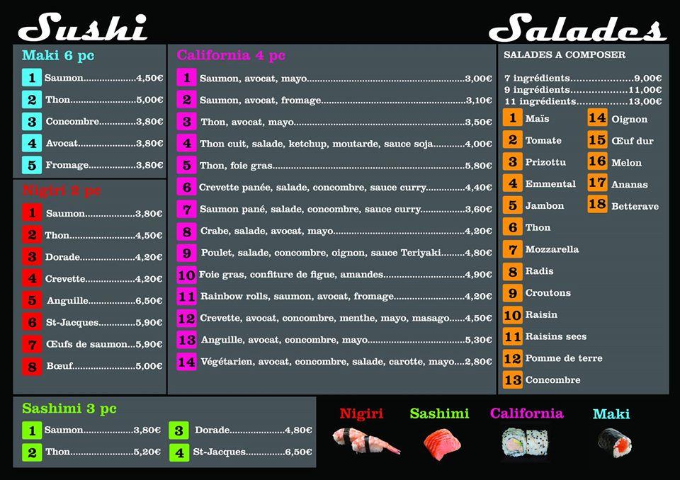 Menu at L'Aghja restaurant, Sari-Solenzara, RT10