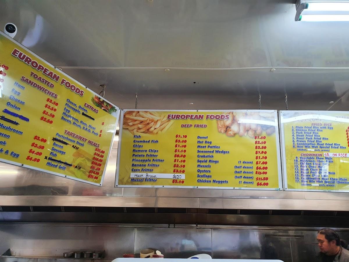 Menu at New Win Wah Chinese Restaurant & Takeaways, Taihape