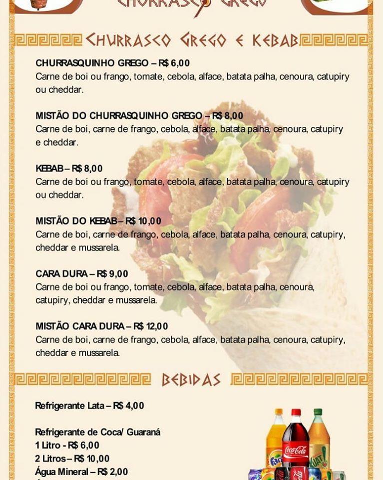 Menu em Rango Burgue restaurante, Brasil