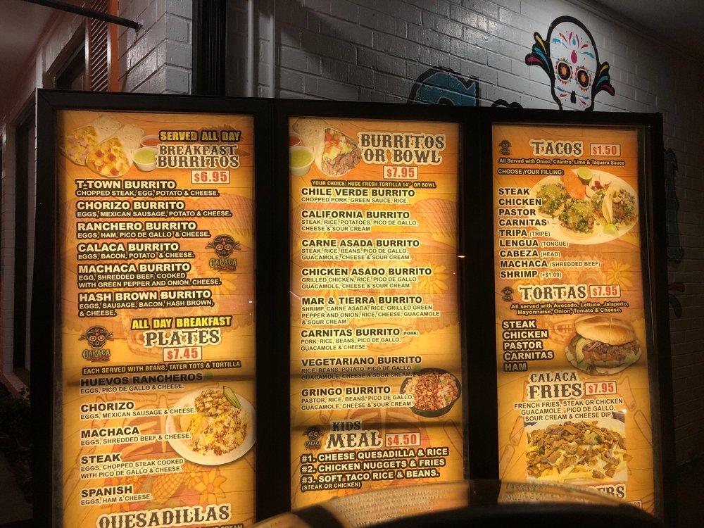 Menu at Catrina Fresh Mex fast food, Tulsa, S Lewis Ave