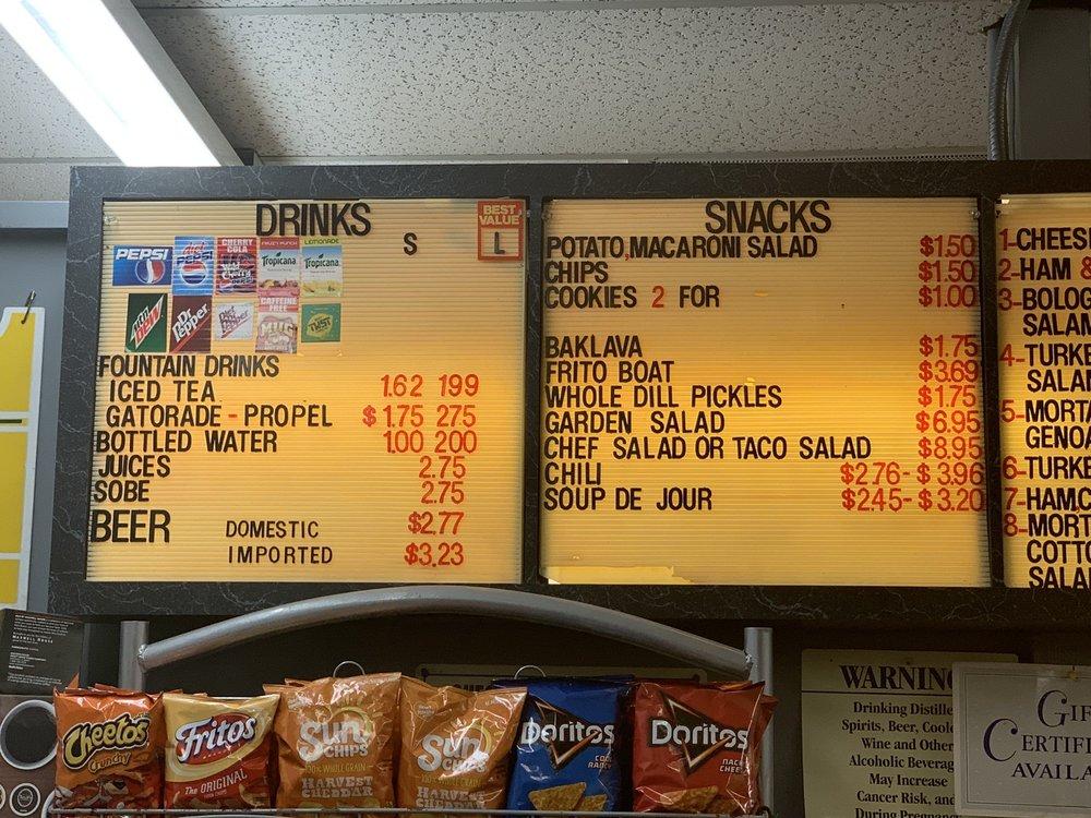 Menu at Moe's To Go Sub Sandwiches restaurant, Visalia, S Mooney Blvd