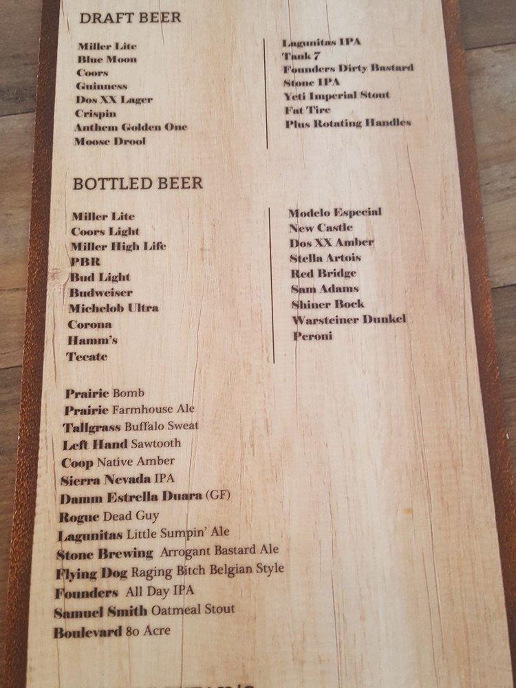 Menu at The Lodge Eatery and Pub - Catoosa, Catoosa, South Miller Lane ...