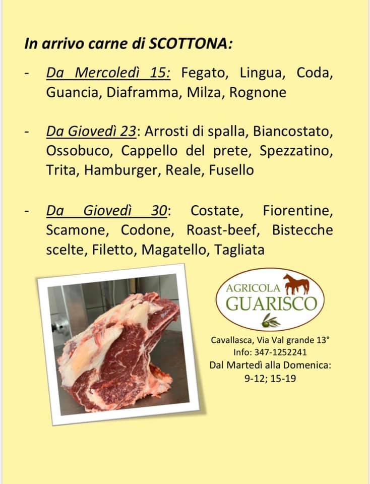 Menu da Agricola Guarisco ristorante, San Fermo della Battaglia