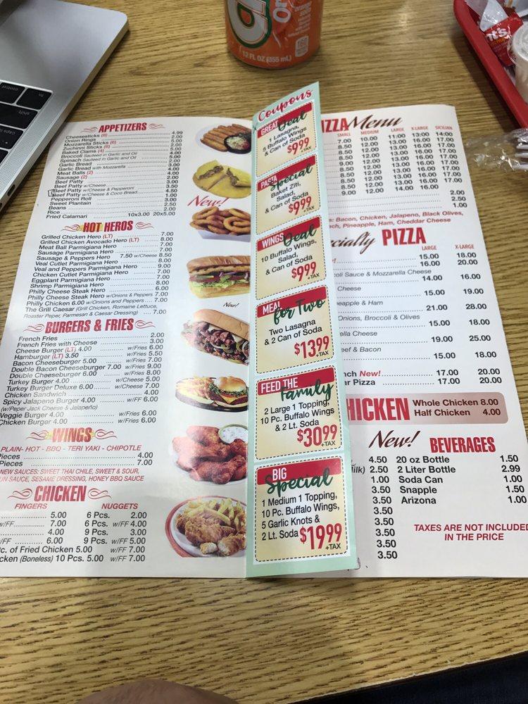 Menu at Farmers Pizza pizzeria, New York City