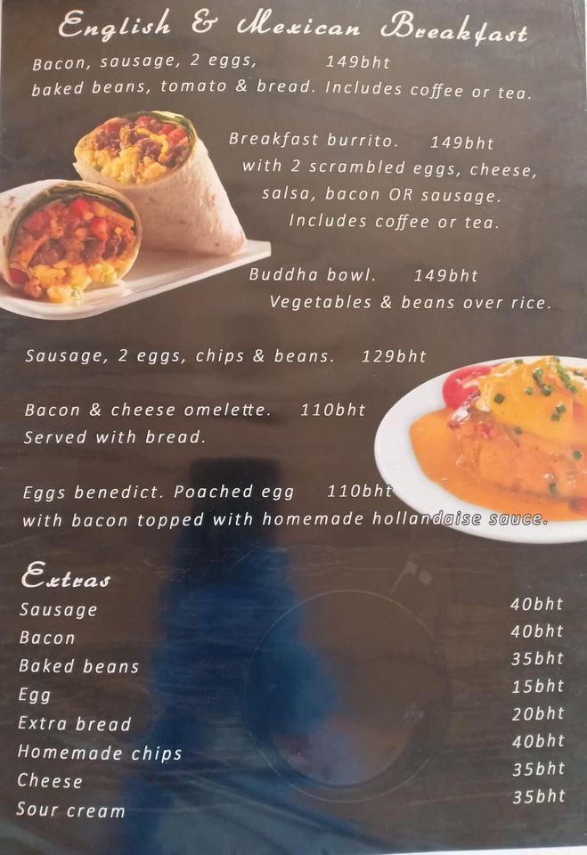 Menu at Hua Hin 99 Cafe, Hua Hin, 6