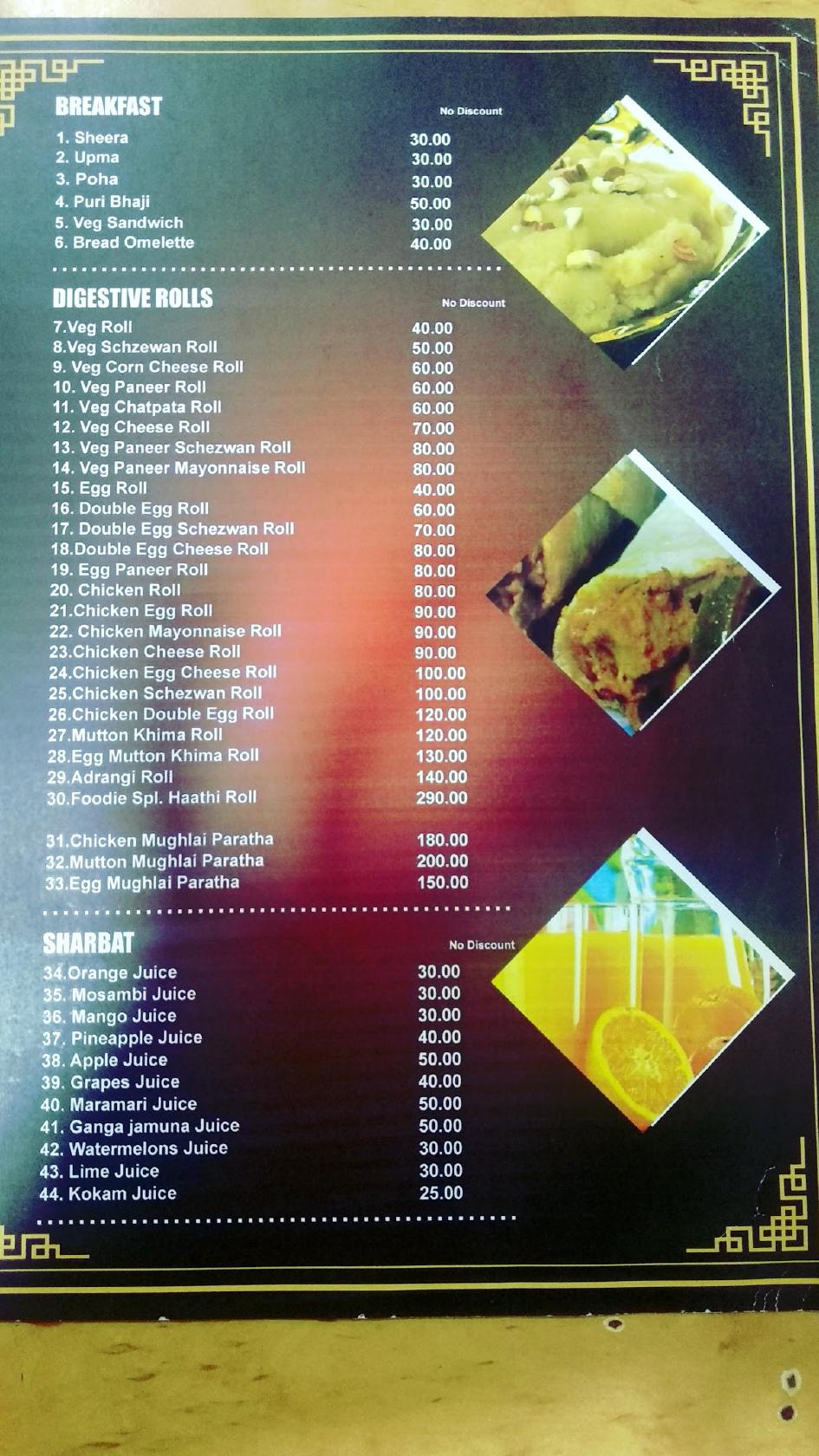 Menu at Veg and non veg family restaurant, Pimpri-Chinchwad